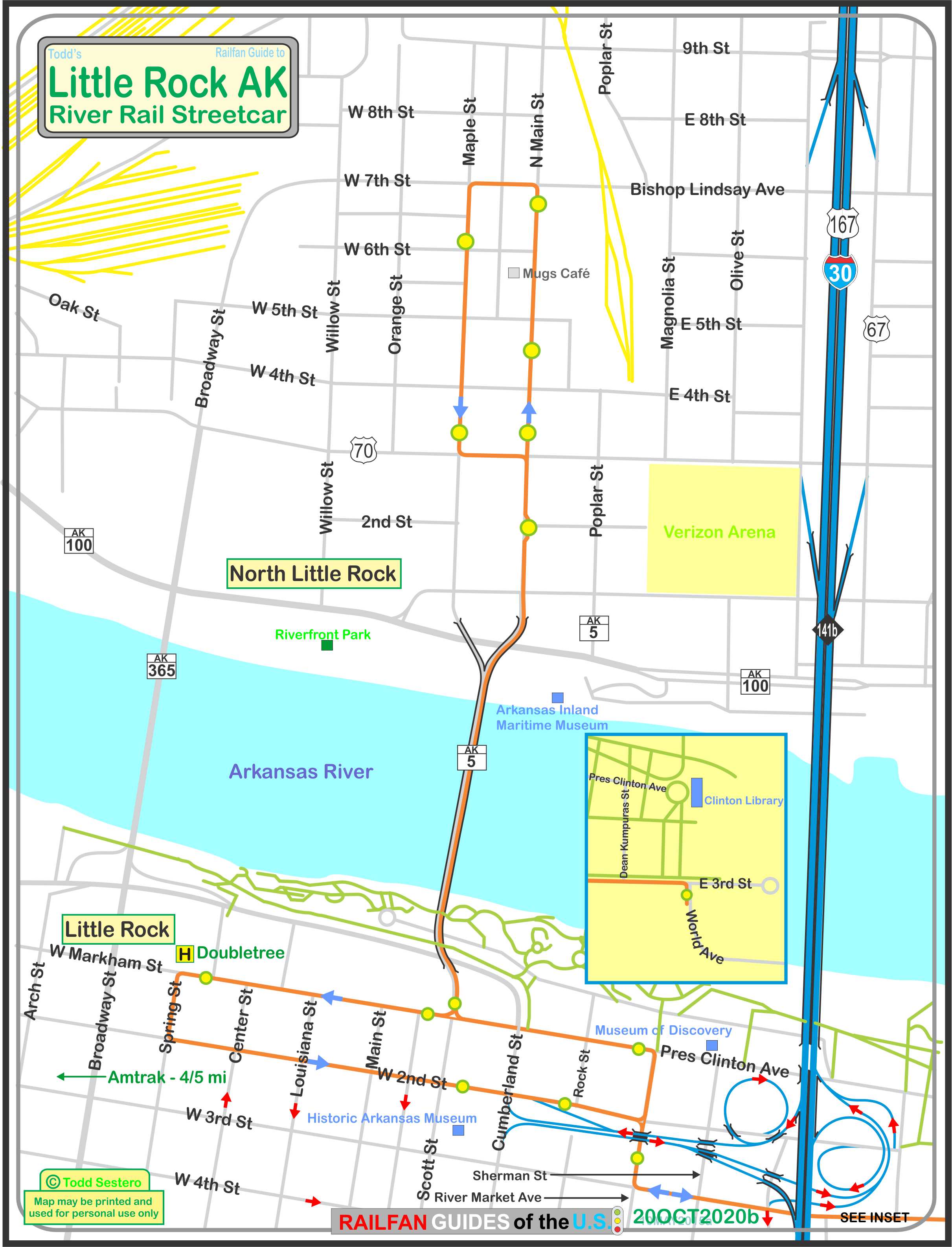 Little Rock AK River Rail Trolley Railfan Guide