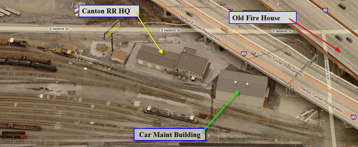 Baltimore Railfan Guide - Map 10 - East Baltimore