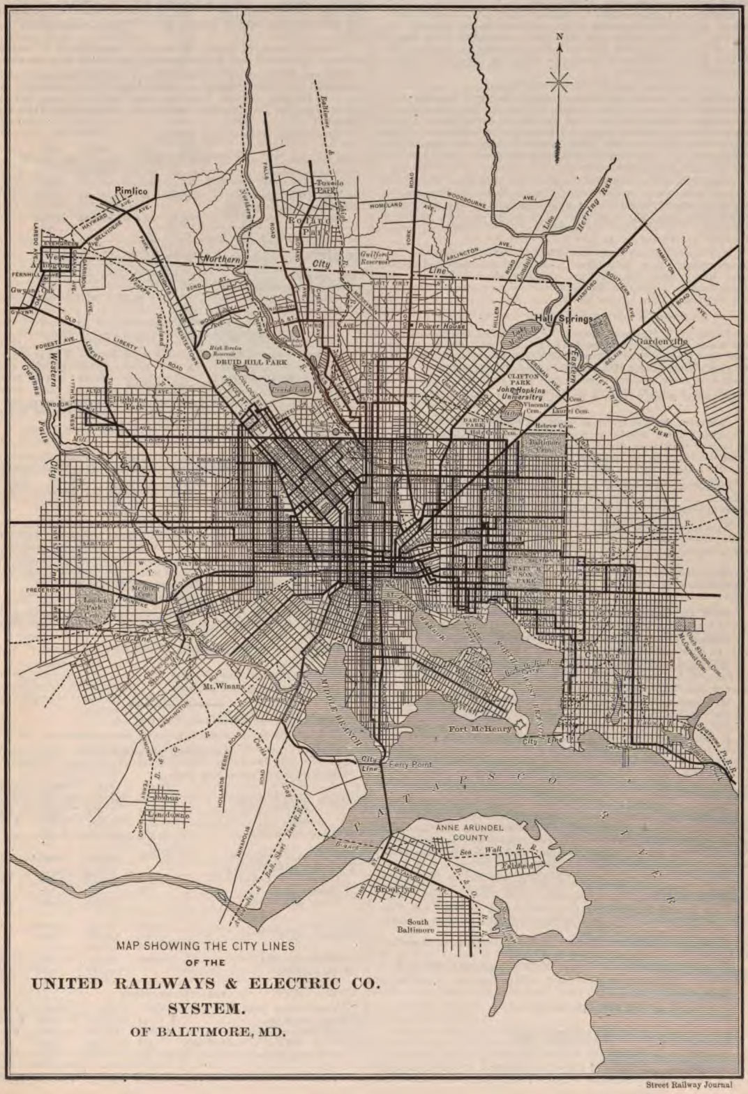 Baltimore Railfan Guide - Map 10 - East Baltimore