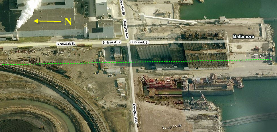 Baltimore Railfan Guide - Map 10 - East Baltimore