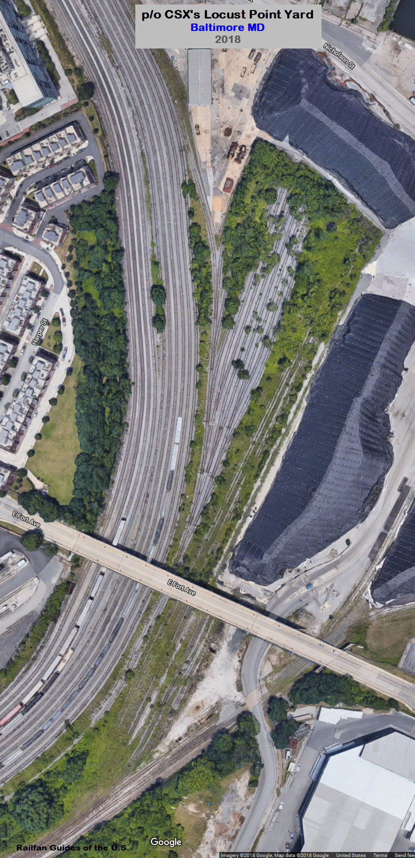 Baltimore Railfan Guide - CSX's Riverside and Locust Point Yards
