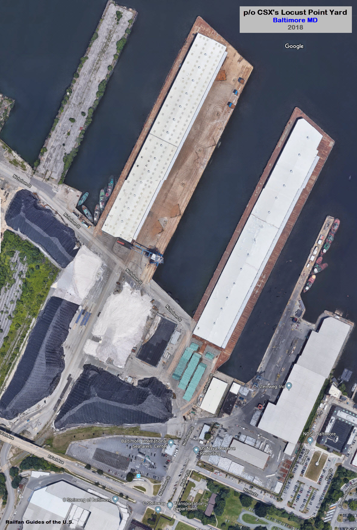 Baltimore Railfan Guide - CSX's Riverside and Locust Point Yards