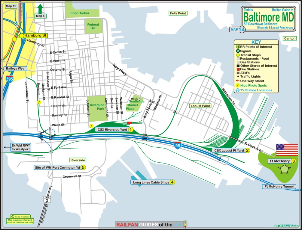 Baltimore Railfan Guide - CSX's Riverside and Locust Point Yards