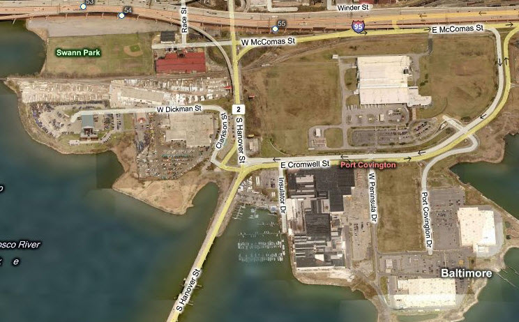 Baltimore Railfan Guide - CSX's Riverside and Locust Point Yards