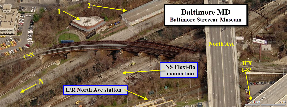 Baltimore Railfan Guide - Northern Baltimore Map