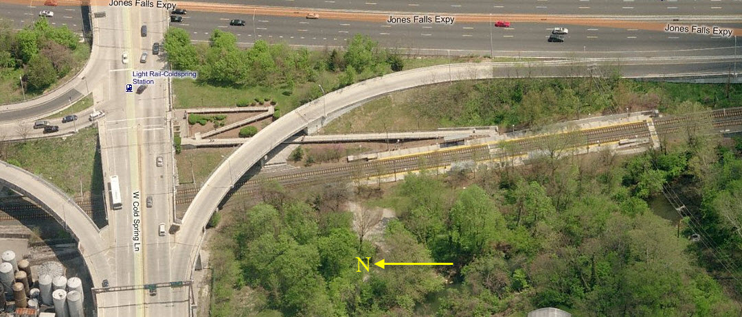 Baltimore Railfan Guide - Northern Baltimore Map