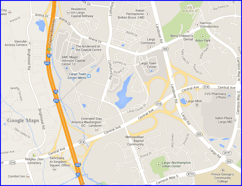 the DC Metro System - The Blue Line
