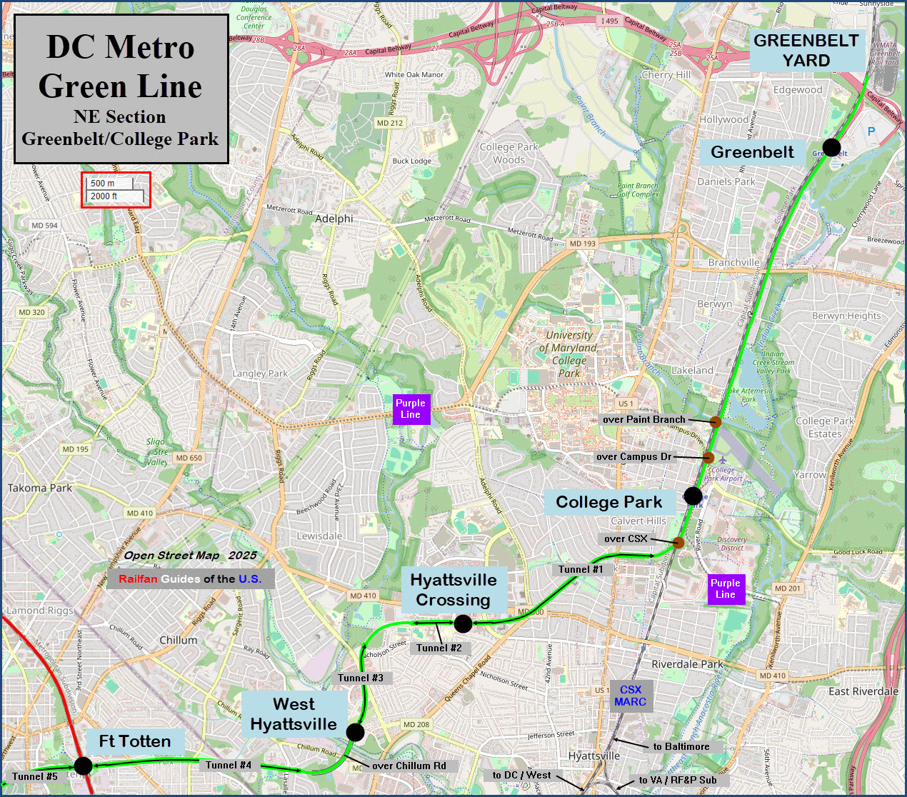 the DC Metro System - The Green Line
