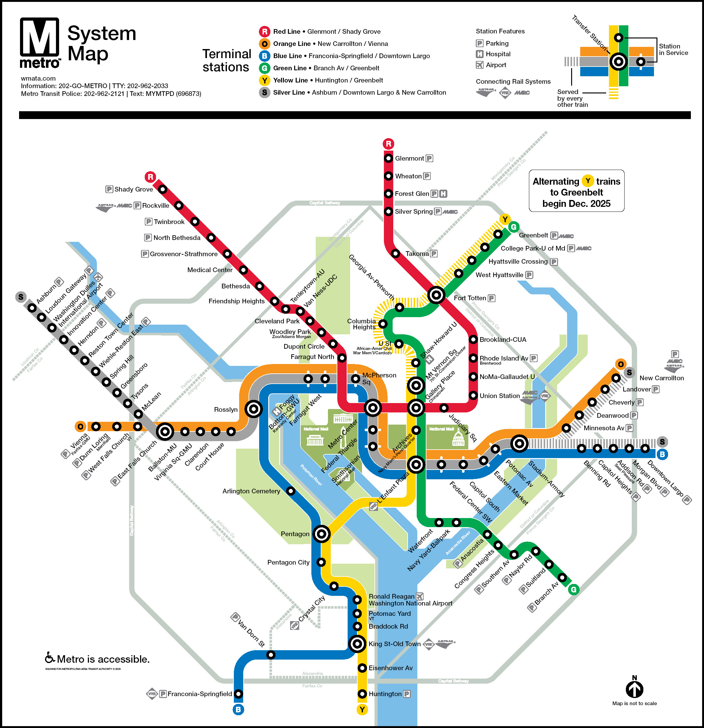 the DC Metro System - The Green Line