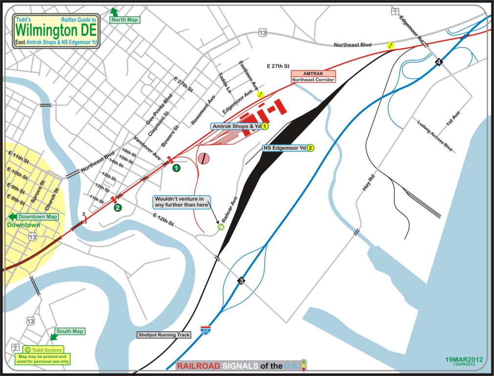 Wilmington Delaware Railroad Map Jack A. Markell Trail Delaware