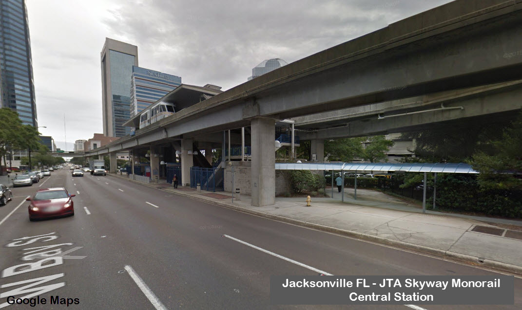 JTA Skyway Monorail - Jacksonville FL Railfan Guide