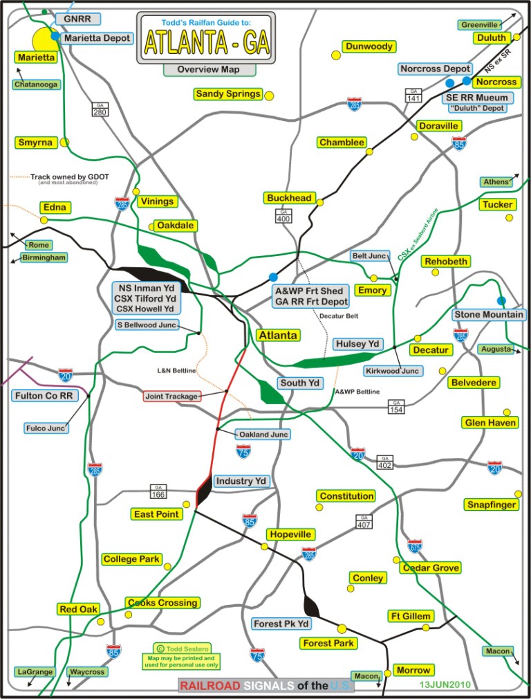 Atlanta GA Railfan Guide RSUS