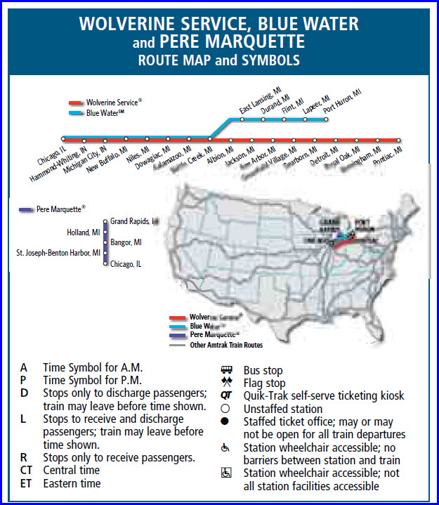 Amtrak Pere Marquette Service out of Chicago