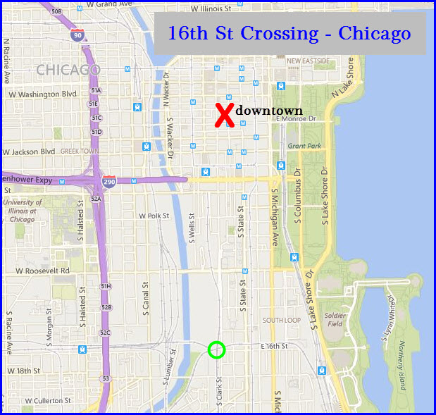 Chicago IL Railfan Guide - Crossings
