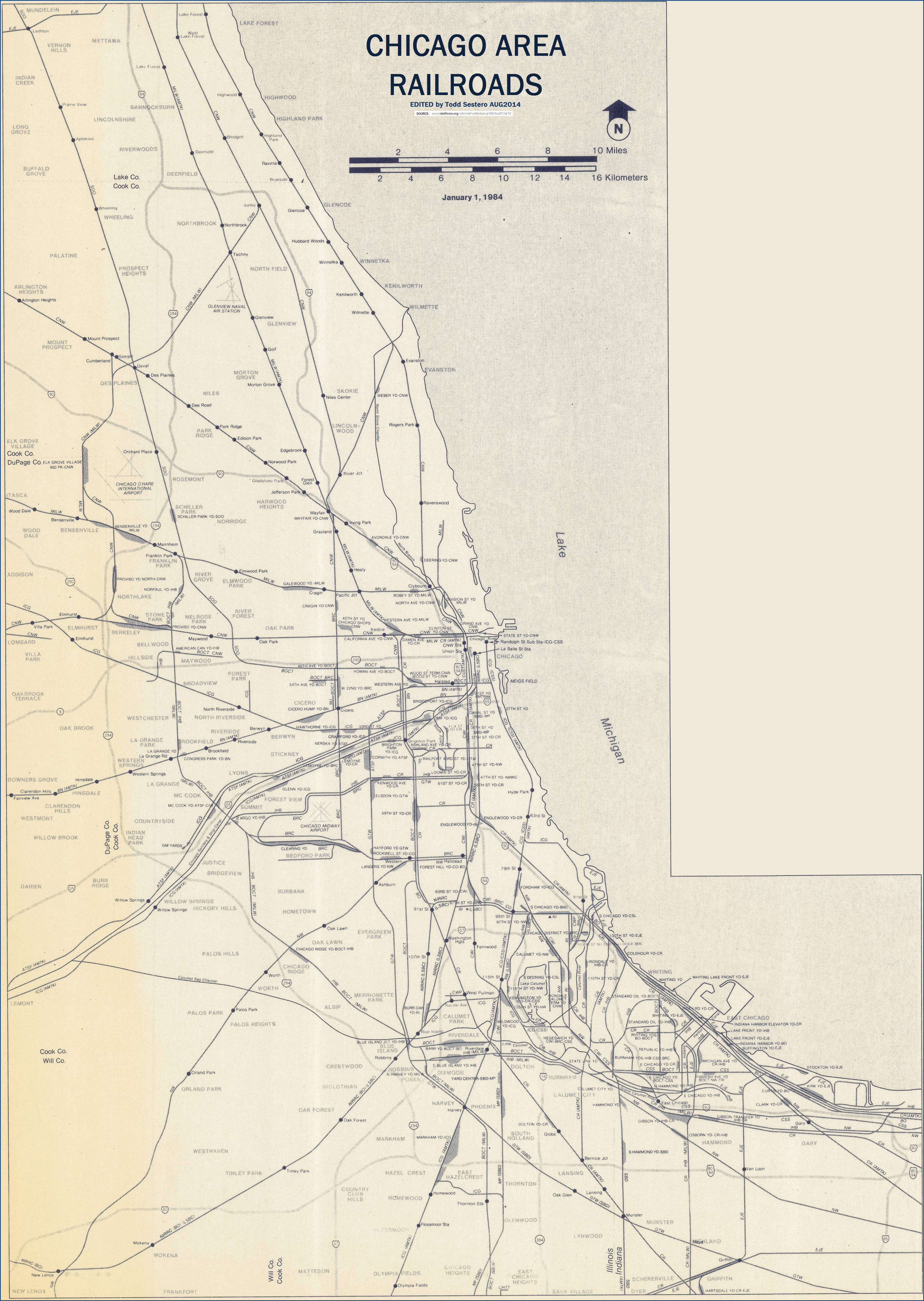 Chicago IL Railfan Guide - Crossings