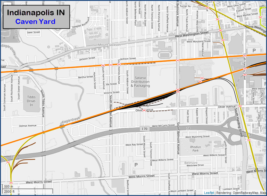 Indianapolis IN West Railfan Guide