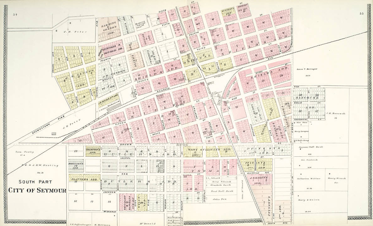 Seymour Indiana Zoning Map