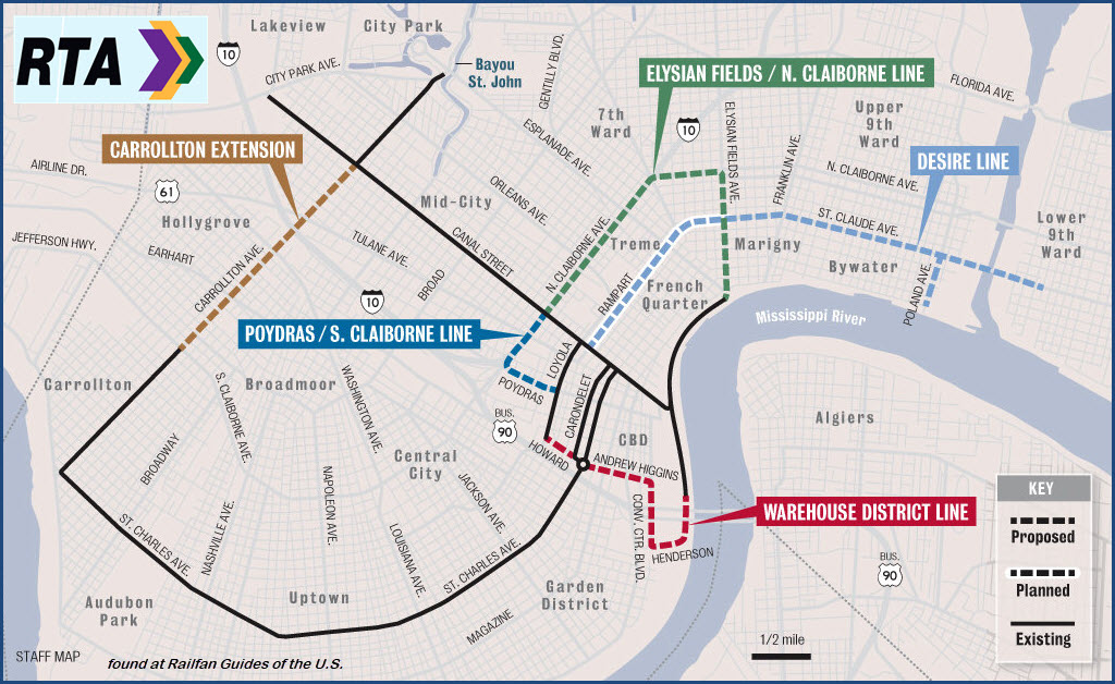 New Orleans Streetcars