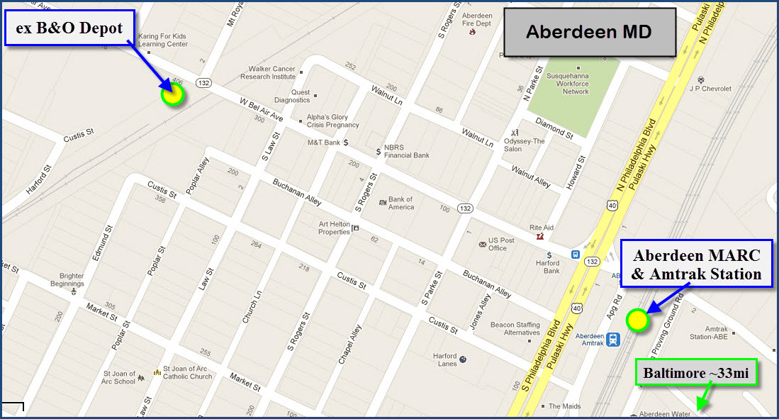 Aberdeen MD Railfan Guide