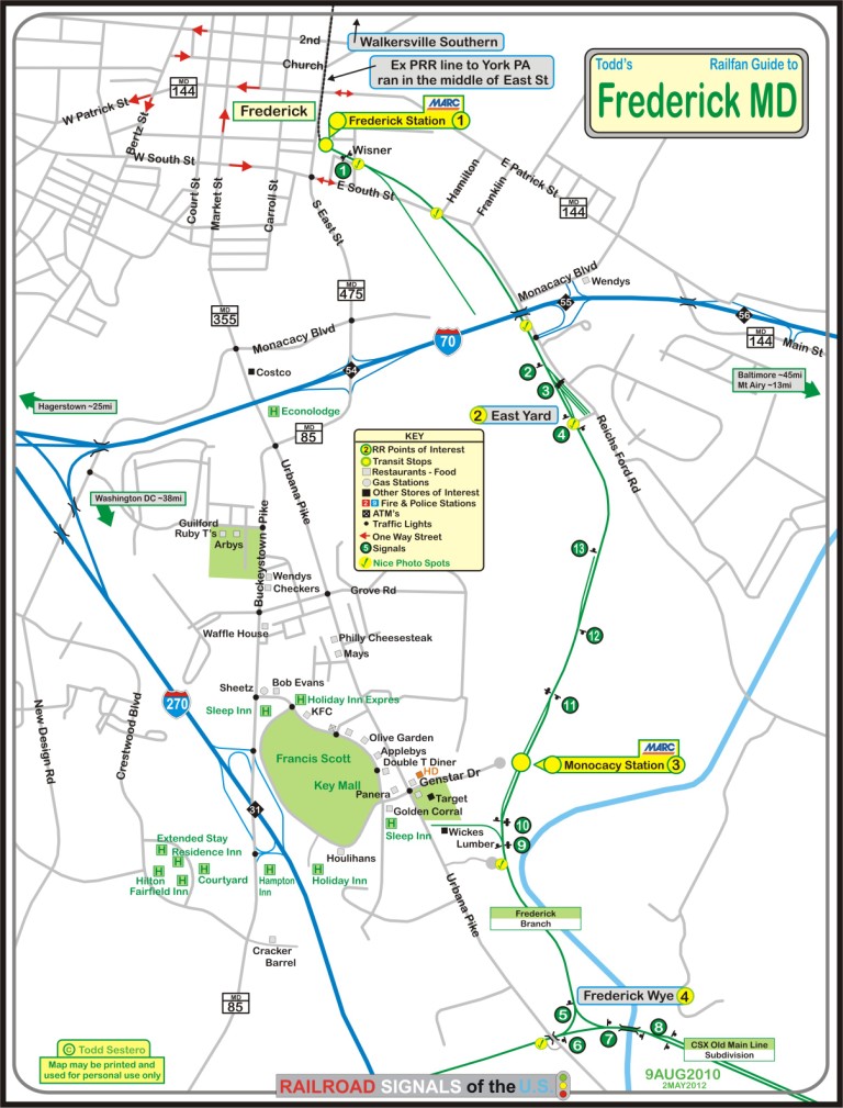 Frederick MD Railfan Guide