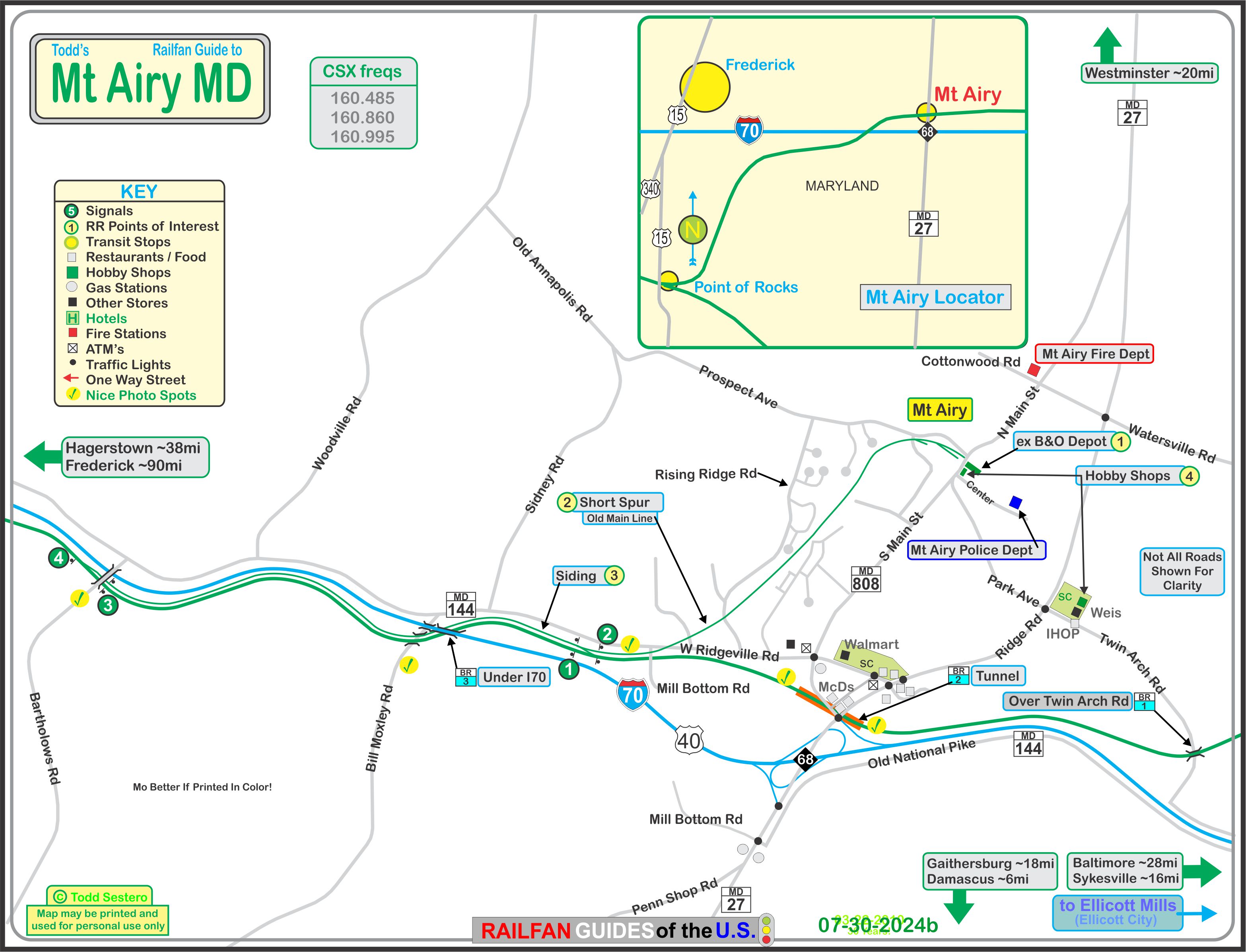 Mt Airy MD Railfan Guide
