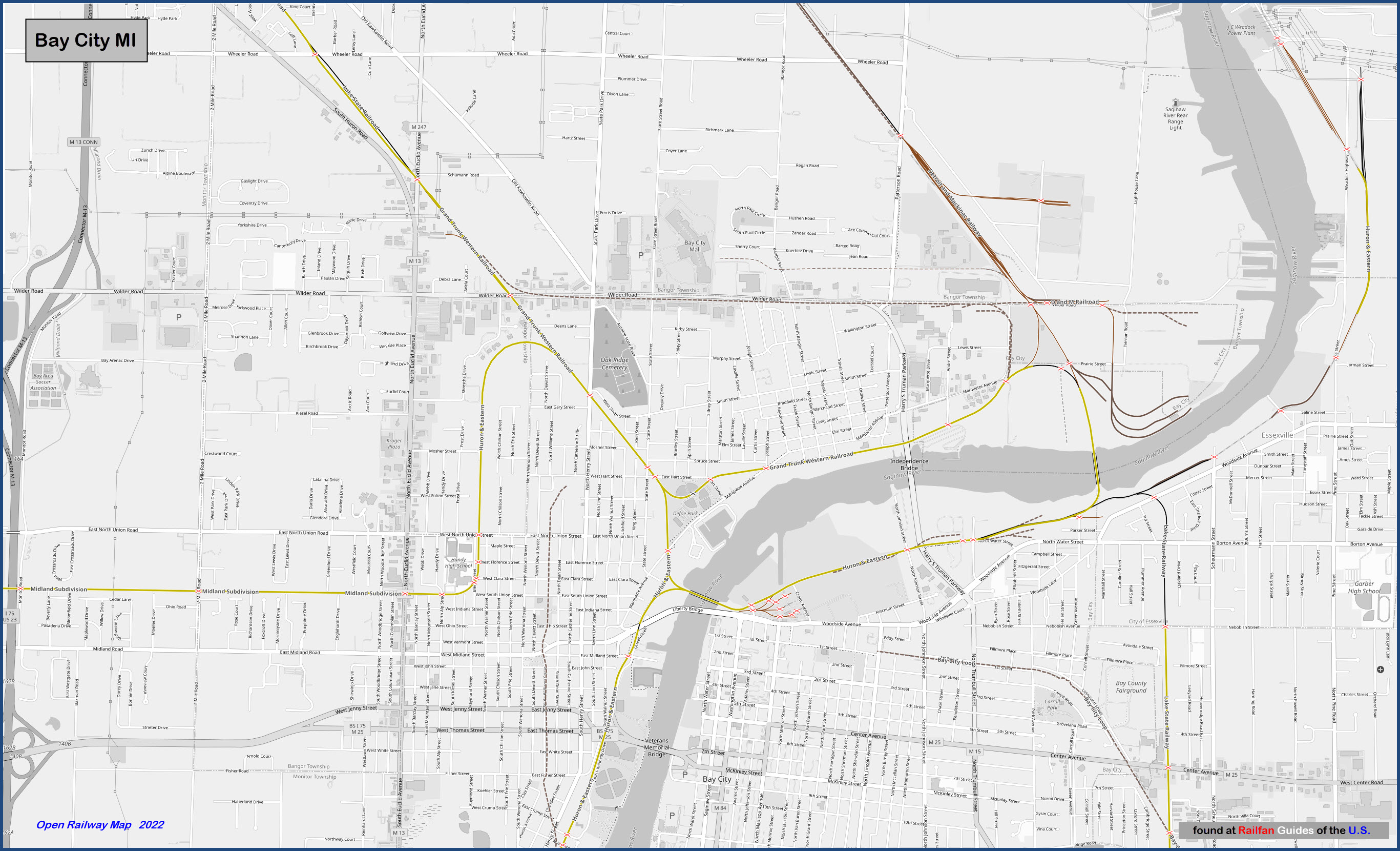 Bay City MI Railfan Guide