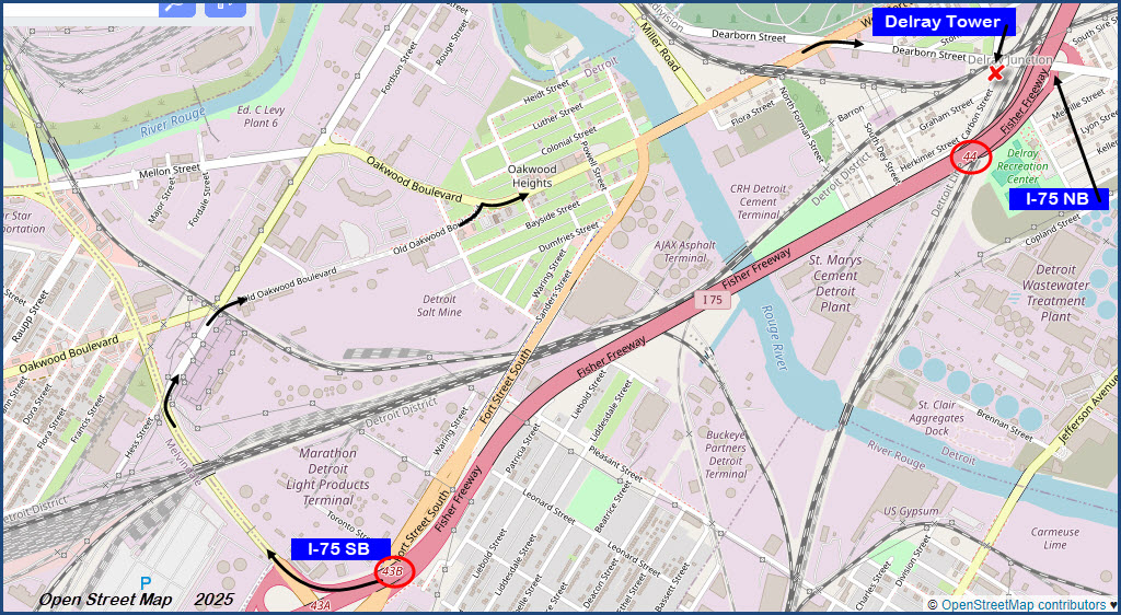 Detroit MI Railfan Guide - SW