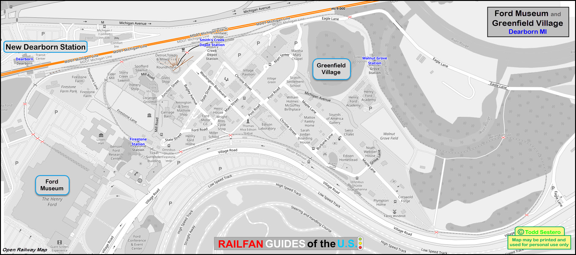 Dearborn MI Railfan Guide