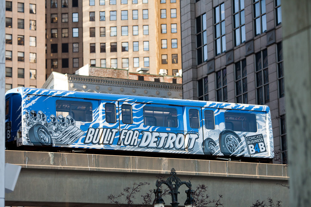 Downtown Detroit People Mover Map