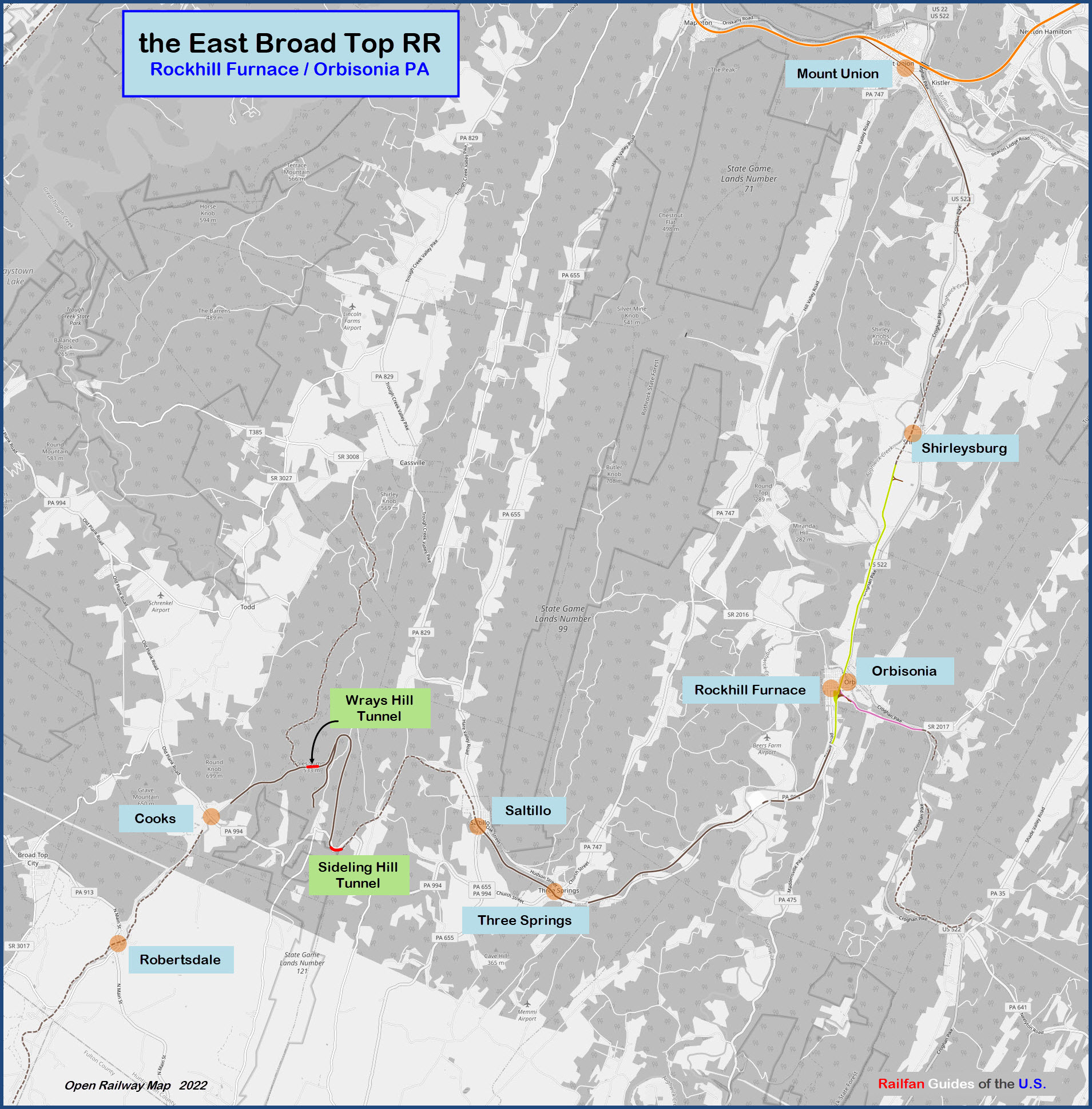 East Broad Top RR Railfan Guide