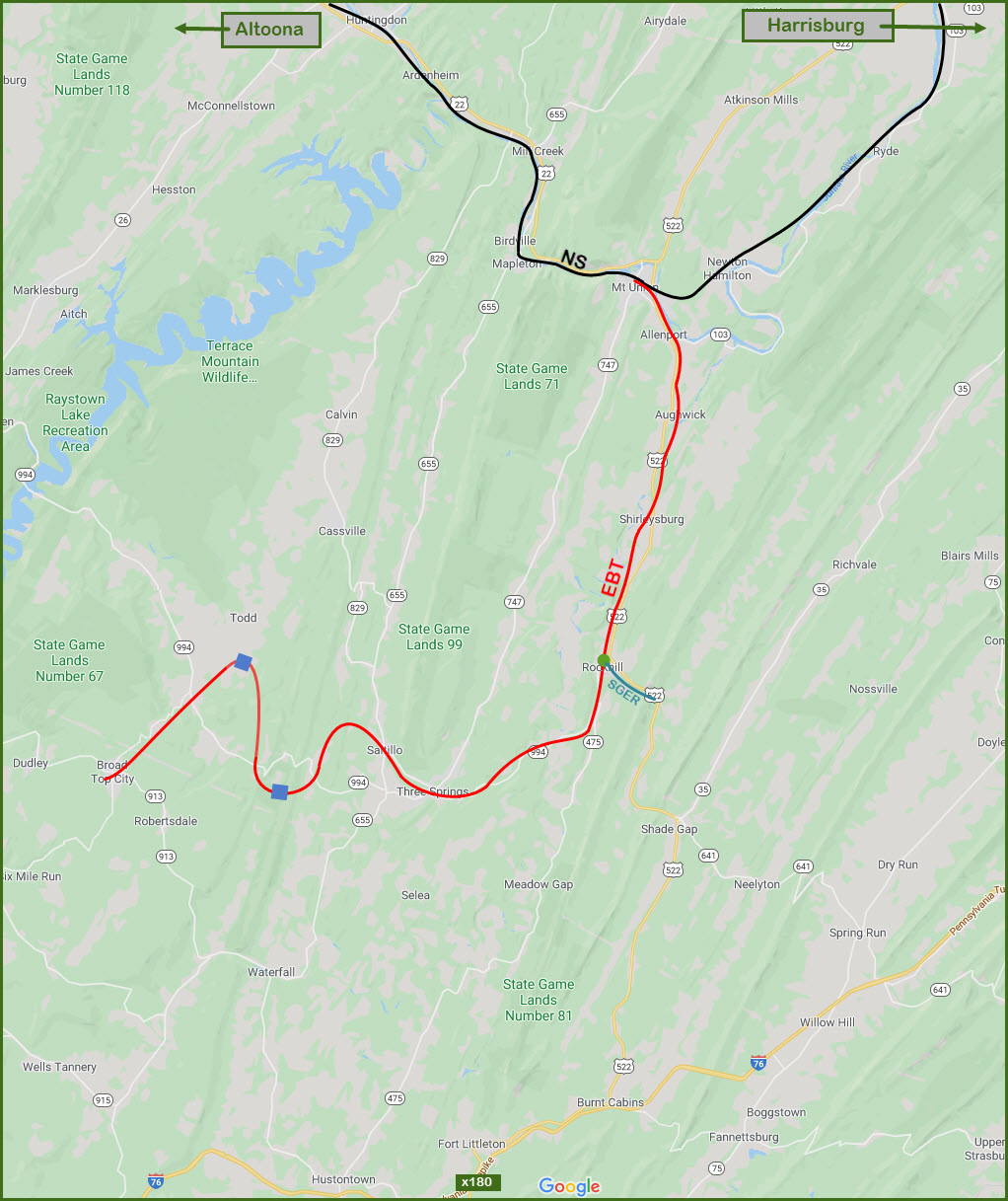 East Broad Top RR Railfan Guide