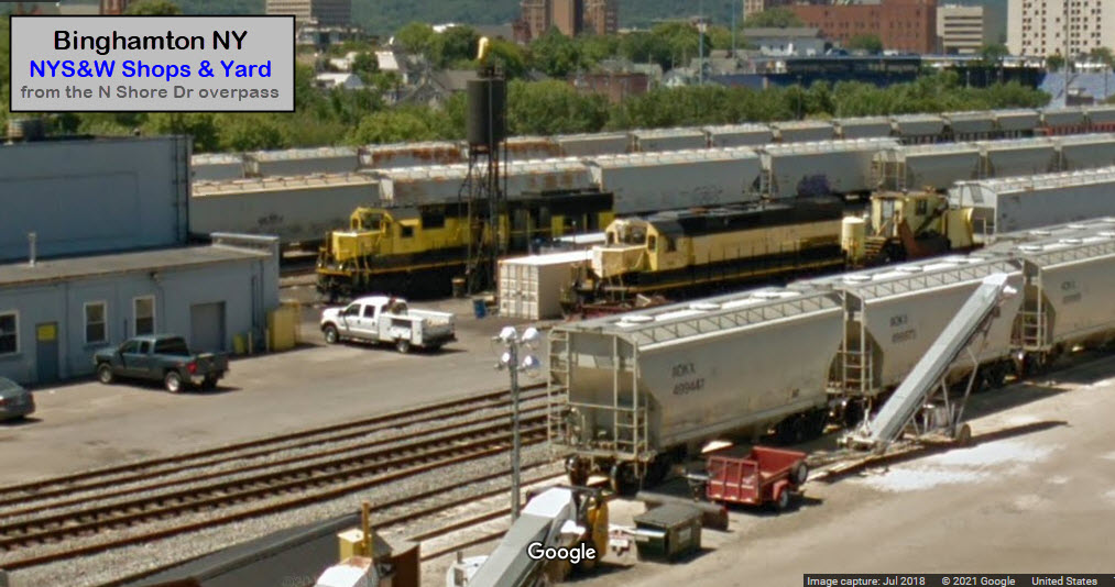 Binghamton NY Railfan Guide - Downtown