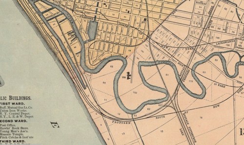 Buffalo NY Railfan Guide - Downtown/Map 1