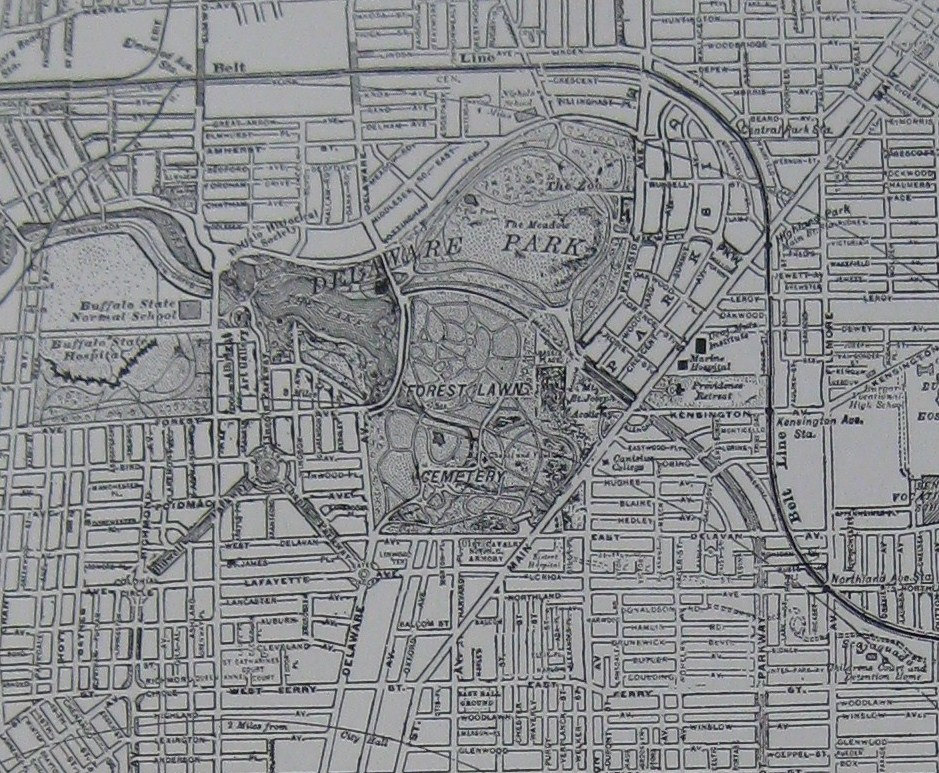 Buffalo NY Railfan Guide - Downtown/Map 1