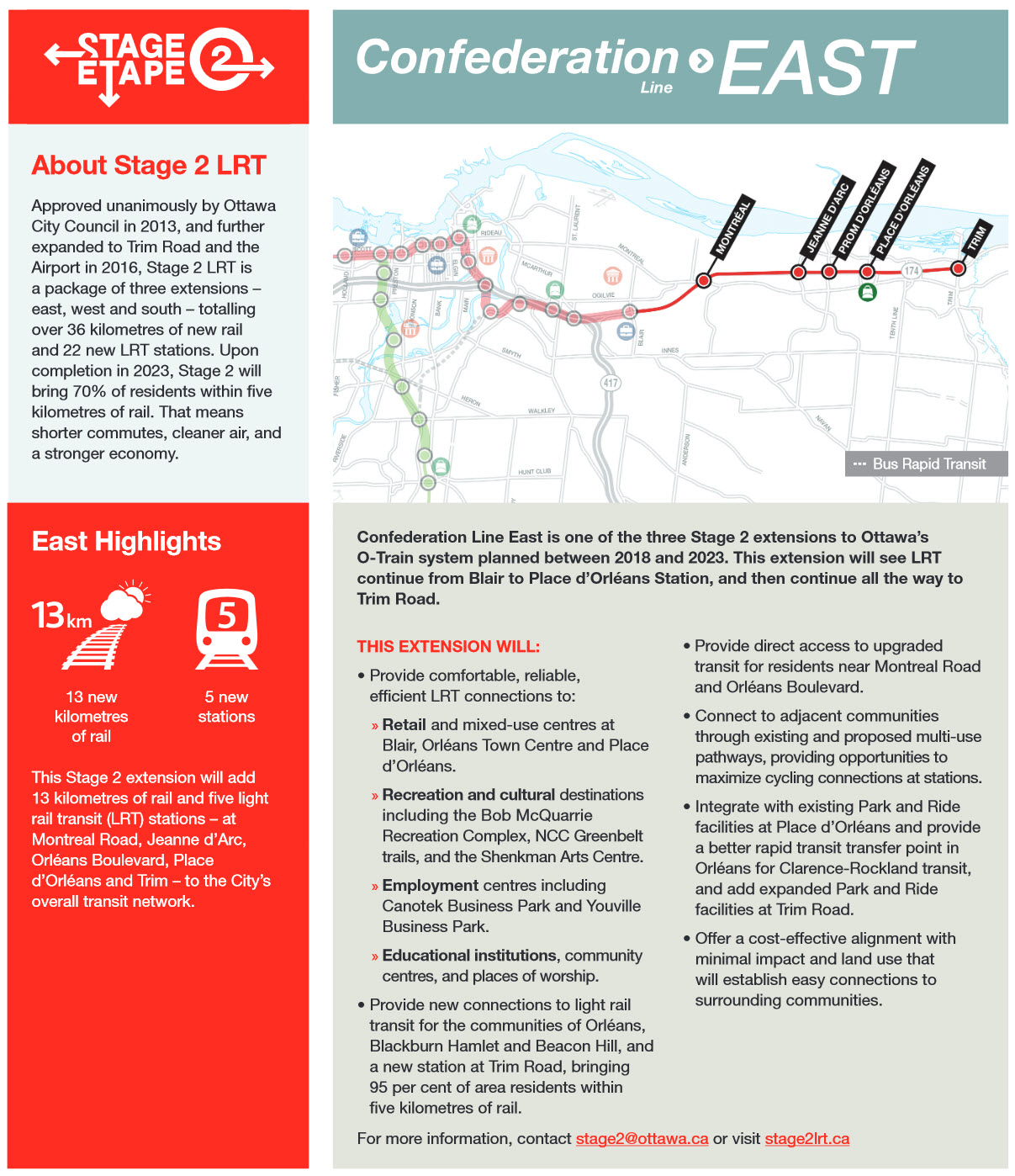 Ottawa's Confederation Light Rail Line Extensions