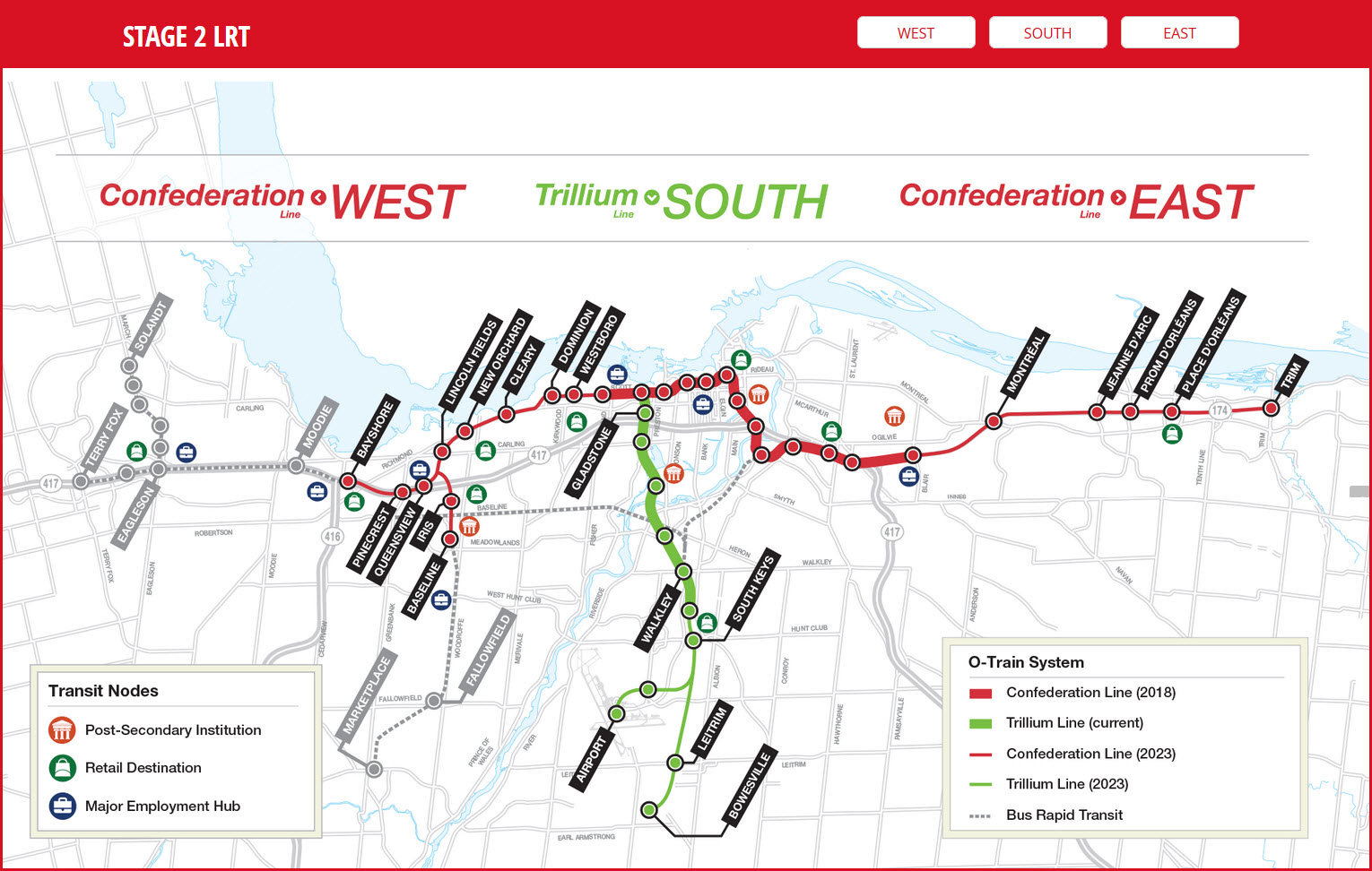 Ottawa's Confederation Light Rail Line Extensions