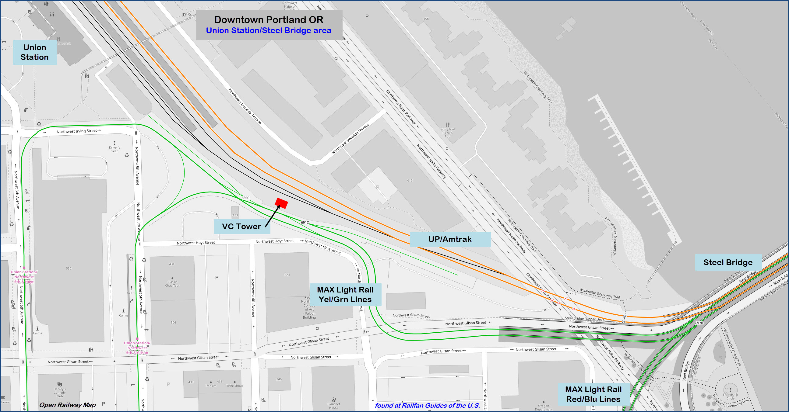 Portland OR Transit Guide - MAX Light Rail - Downtown