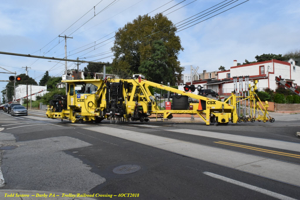 Darby PA Rail/Trolley Crossing Railfan Guide