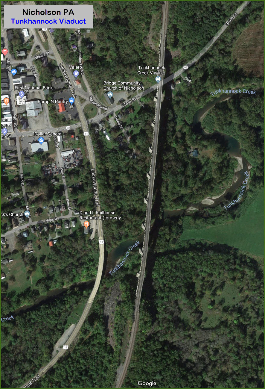 Nicholson PA/Tunkhannock Viaduct Railfan Guide