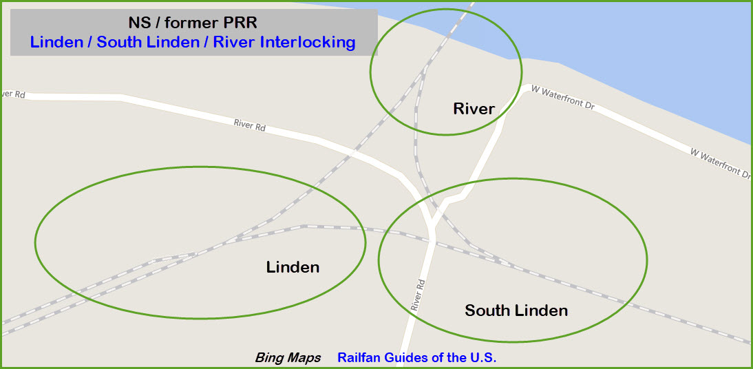 Linden & River Interlocking Railfan Guide, Nisbit PA
