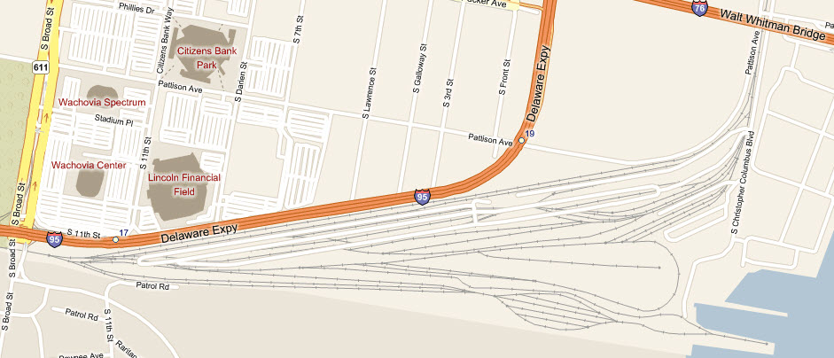 Philadelphia Railfan Guide - Greenwich Yard - Railfan Guides of the US