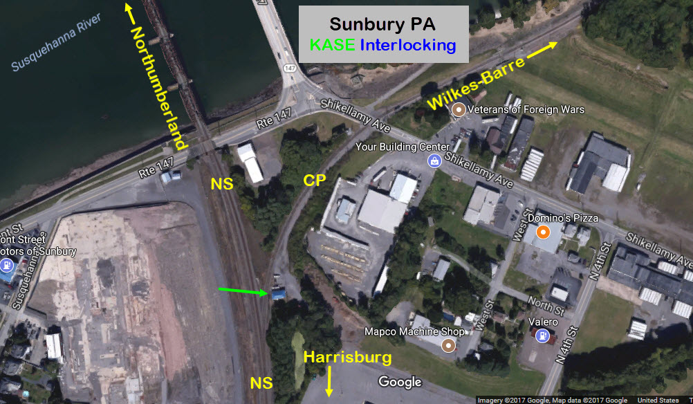 Sunbury PA Railfan Guide