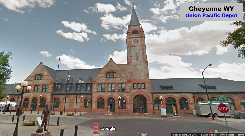 Train & Railroad Stations, Tunnels, Bridges etc in Wyoming