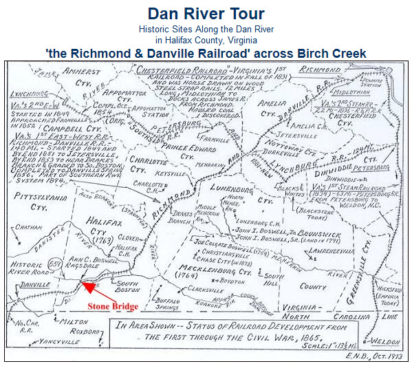 Richmond & Dnville RR System Map