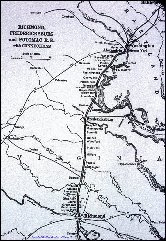Richmond, Fredericksburg & Potomac RR System Maps