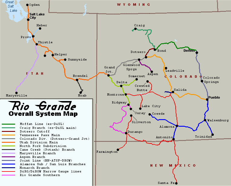 DRGW RR System Maps