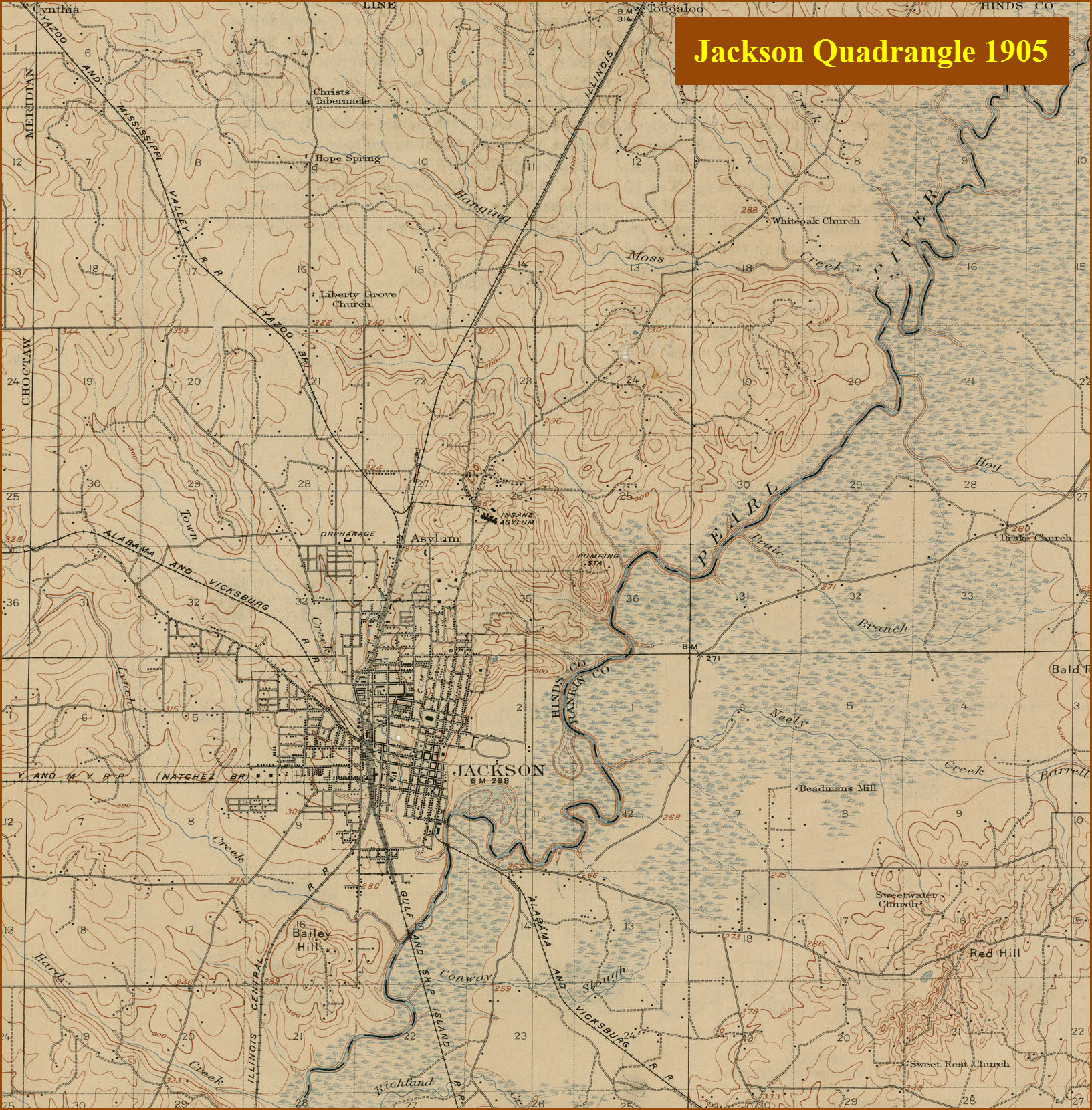 Jackson & Eastern System Map 1916-1926