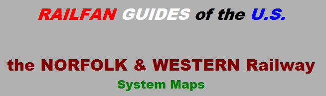 the Norfolk & Western Rwy System Map