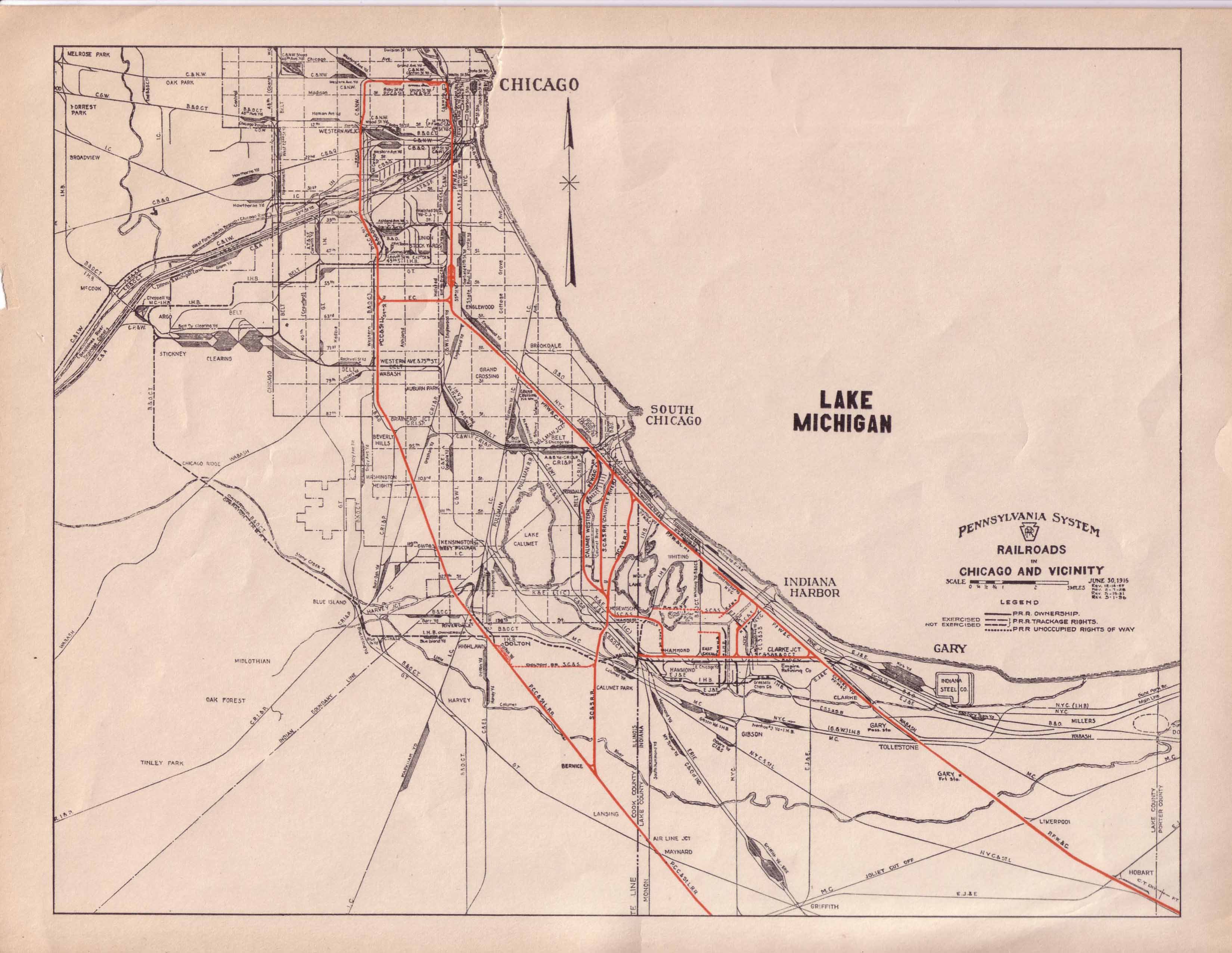 Pennsylvania RR System Map