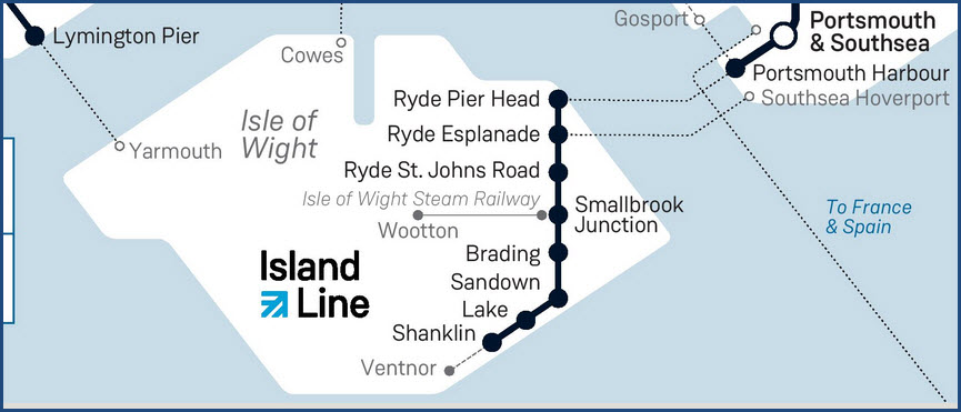 Isle of Wight - Island Line, Railfan Guide